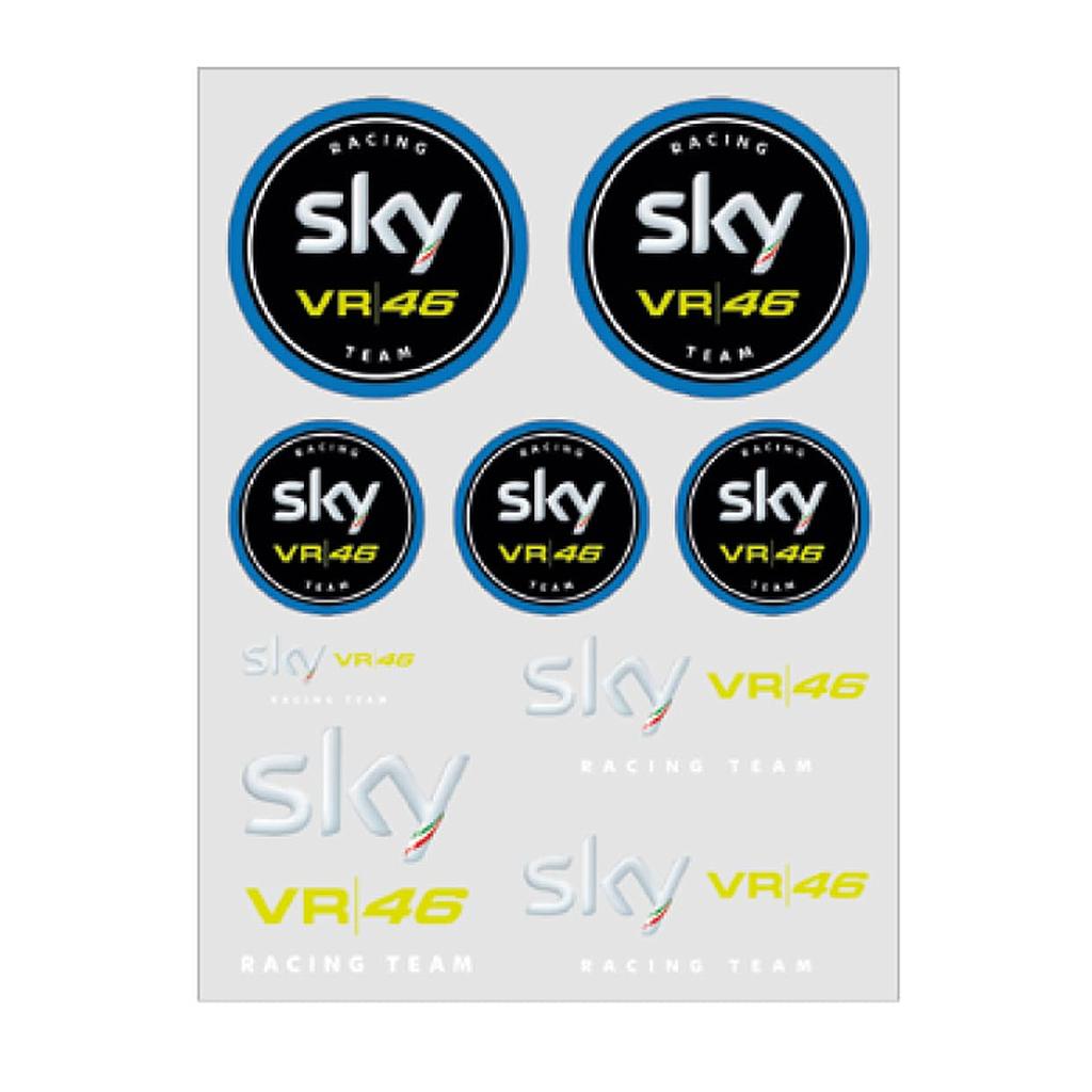 Kit Calcomanias SKY Racing Team VR46 Pequeñas | Motoluxury